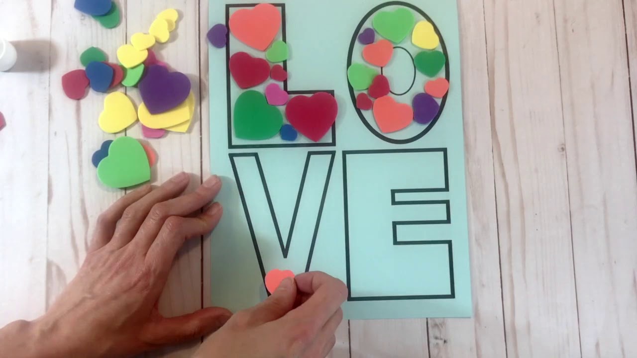 "Lots of Love" Valentine's Day Craft for Kids Part 1 - YouTube