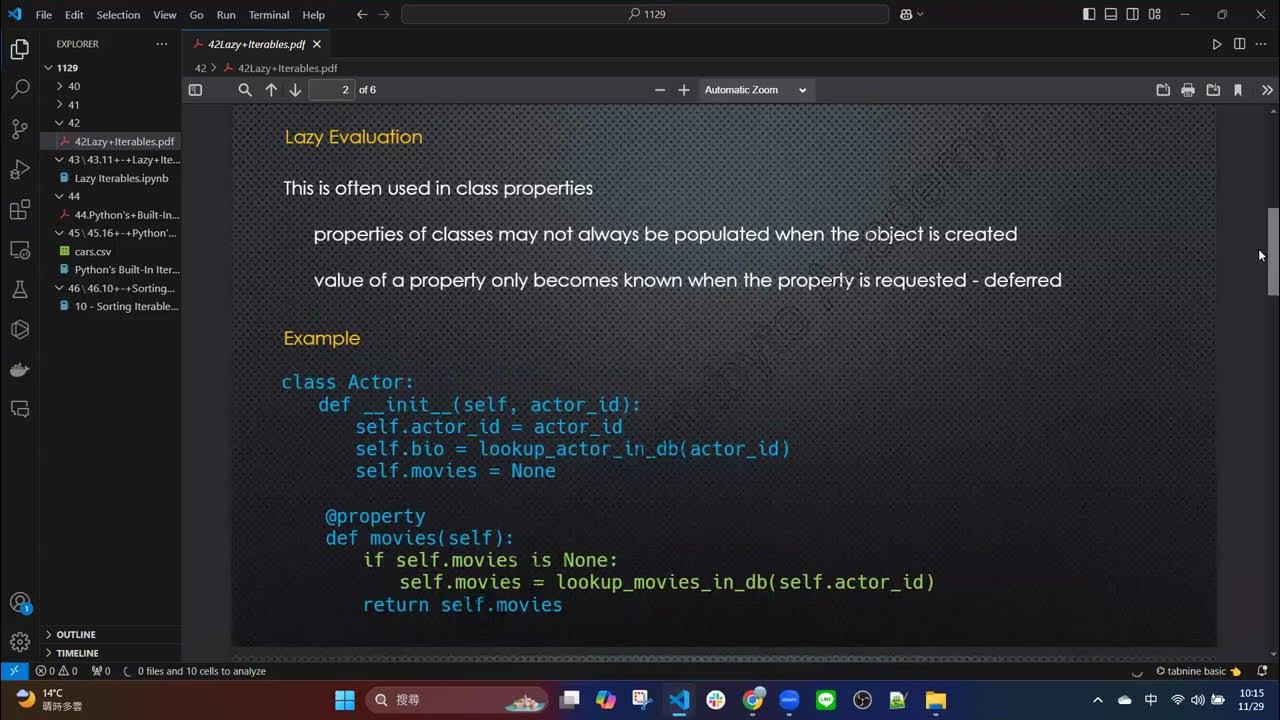 【Python Deep Dive 2】Week 8 - Iterables and Iterators（中） - YouTube