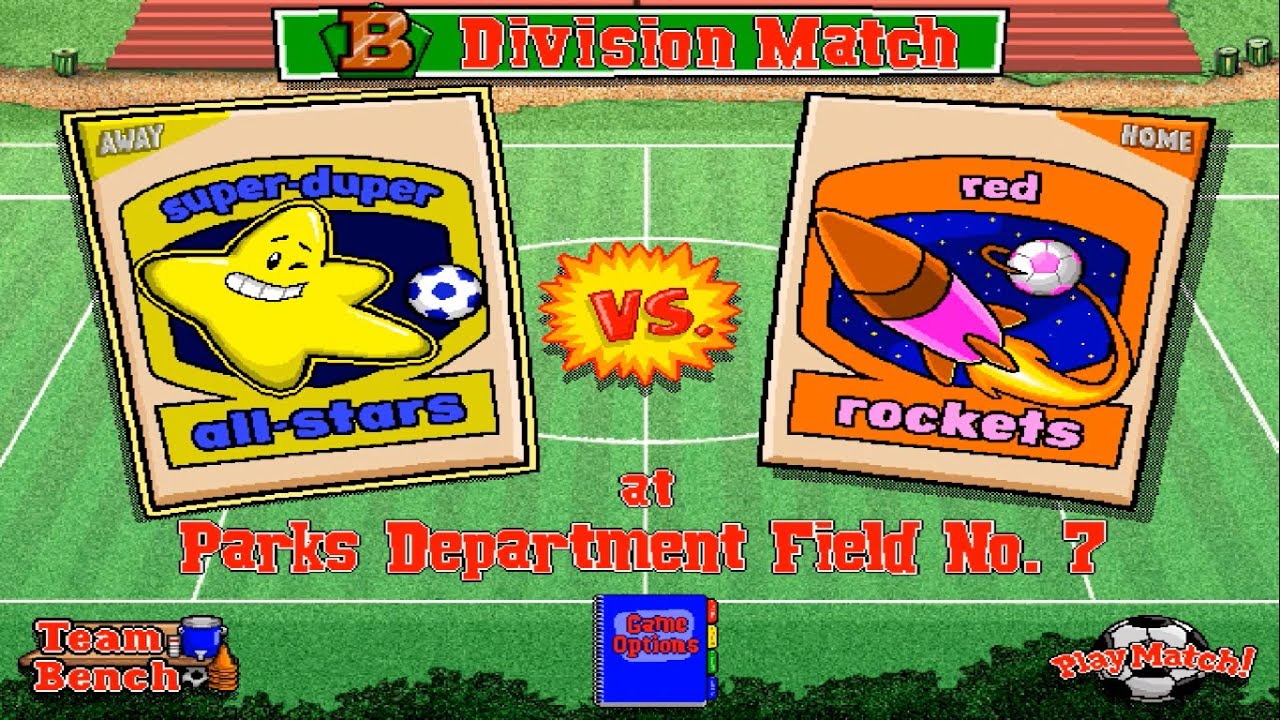 Backyard Soccer (1998) |G3| B DIVISION | ALL-STARS @ ROCKETS - YouTube