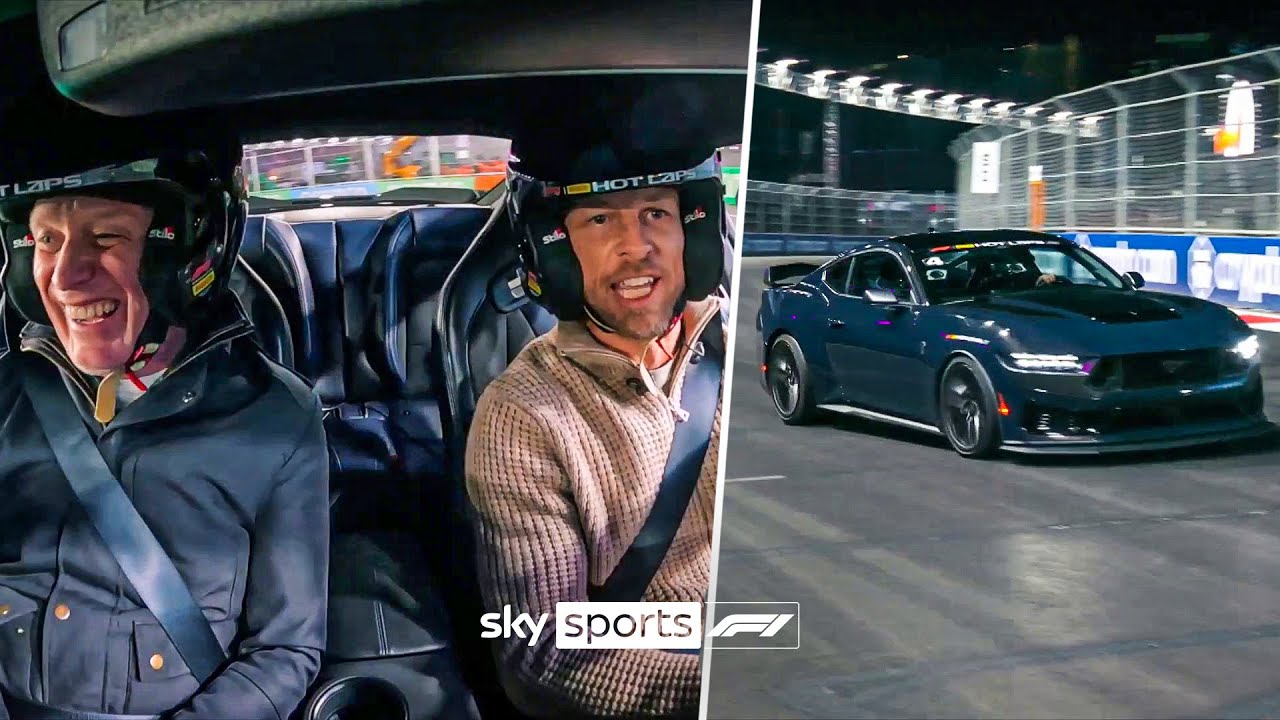 Take a hot lap around Las Vegas with Jenson Button 🔥🎰 - YouTube