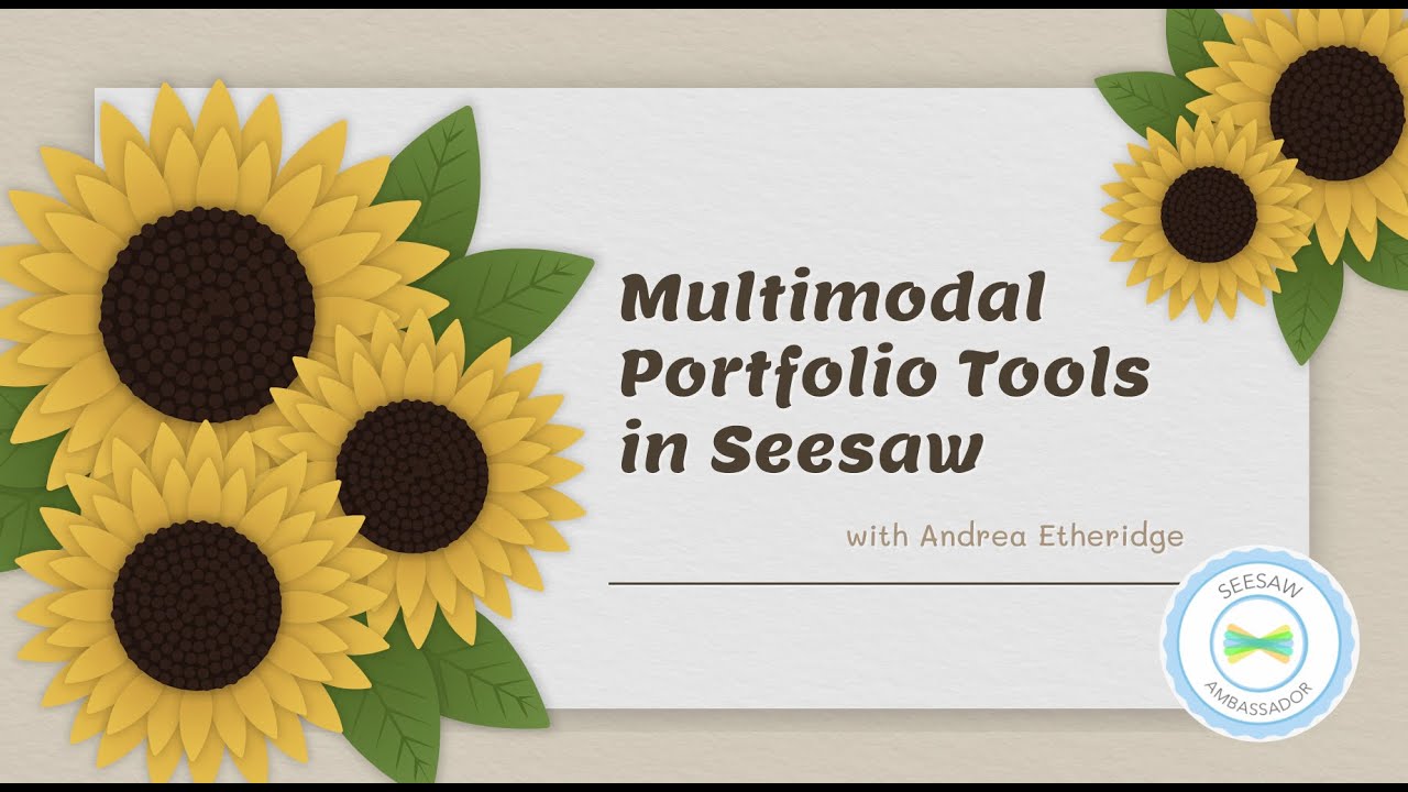 Multimodal Portfolio Tool in Seesaw - YouTube