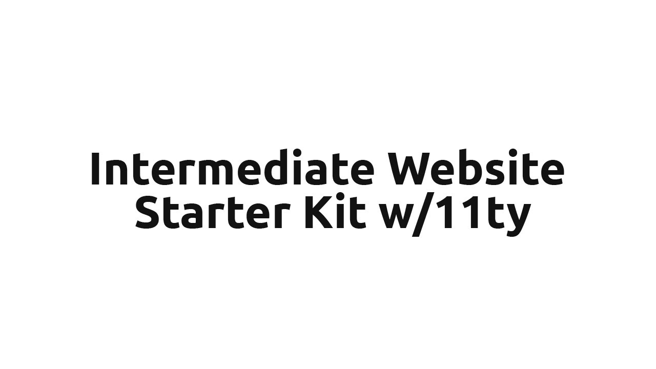 CodeStitch Tutorials: Using our intermediate level website starter kit ...