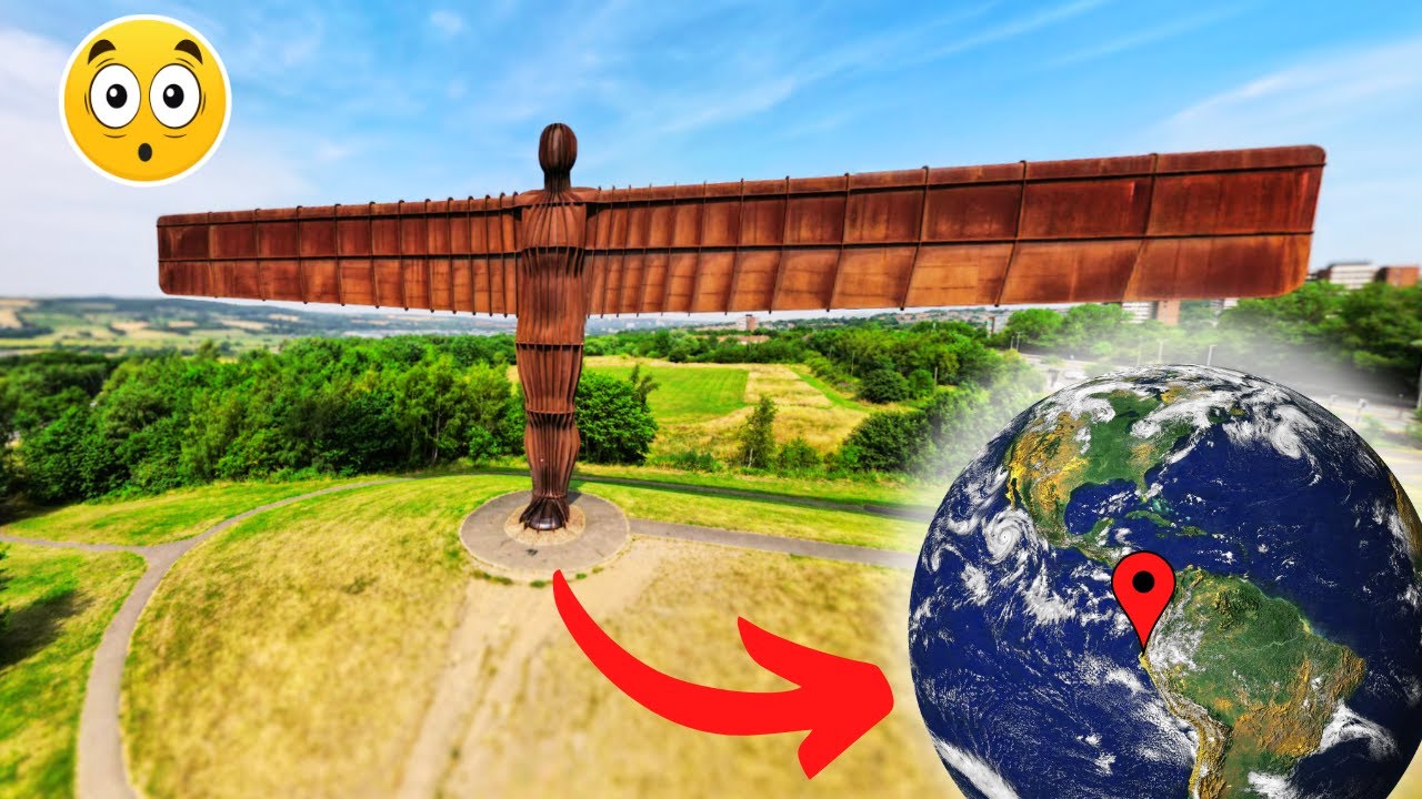 ANGEL OF THE NORTH on Google Earth and Google Maps 😨😱🌎 - YouTube