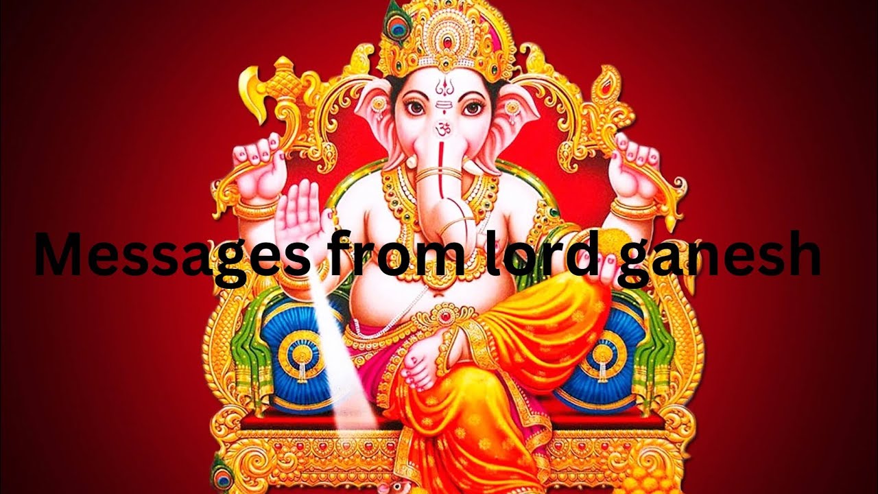 Messages from lord Ganesha - YouTube