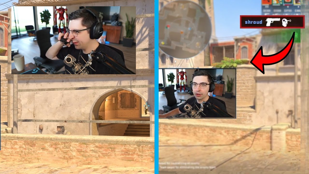SHROUD BEING AN AIM GOD IN COUNTER STRIKE 2 FOR 5 MINUTES STRAIGHT ...