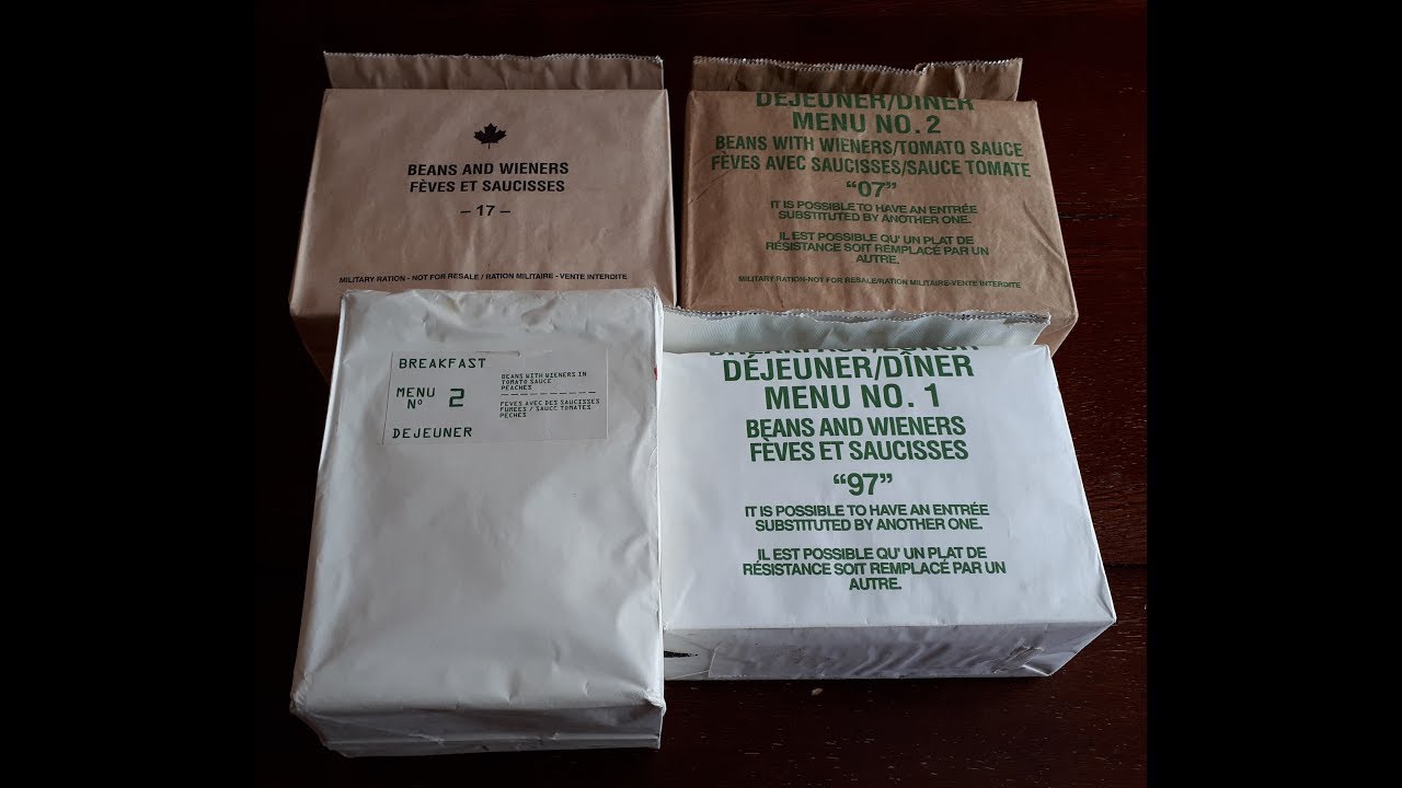 4 Decades of Canadian IMP Beans & Wieners Rations: 2017, 2007, 1997 ...