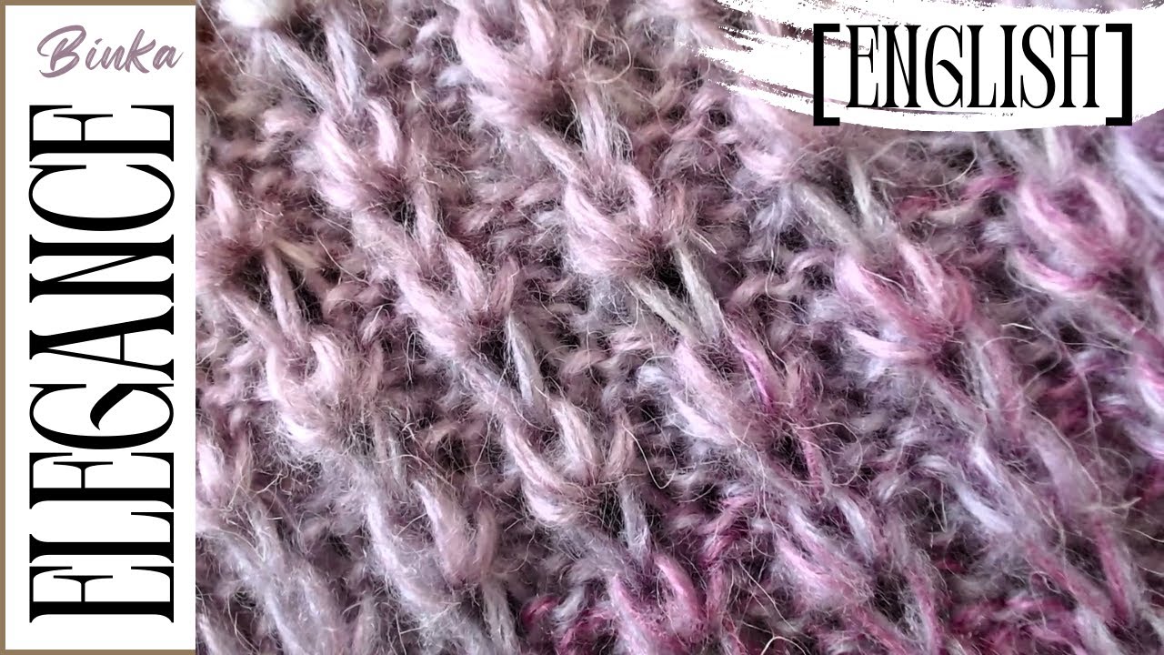 [English] How to knit а new, original, elegant knitting pattern. - YouTube
