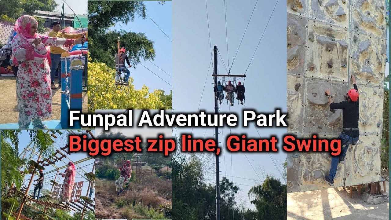 Funpal Adventure Park (My City's Secret Spot) | Biggest Zip line, Rope ...