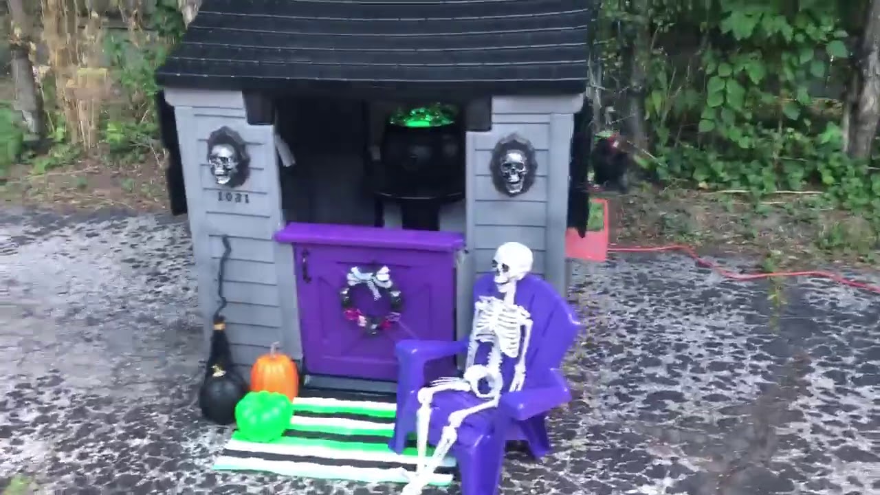 Spooky Playhouse Makeover by Anna Tomsu Frazier - YouTube