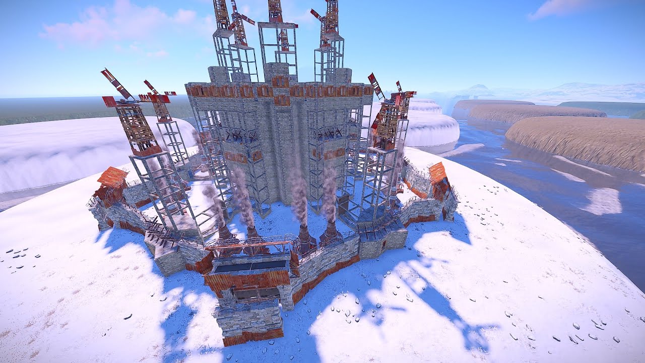 Rusty rust player makes low effort video on large clan base. - YouTube