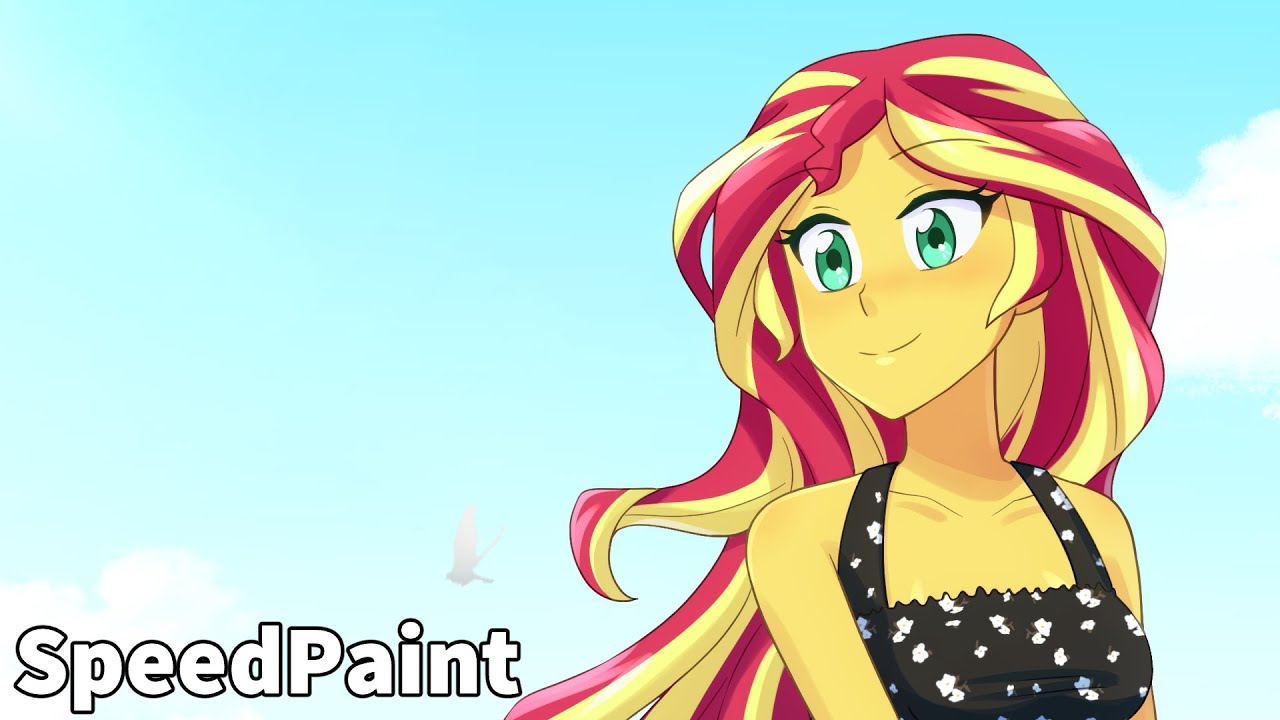【speedpaint】Sunset Shimmer - YouTube