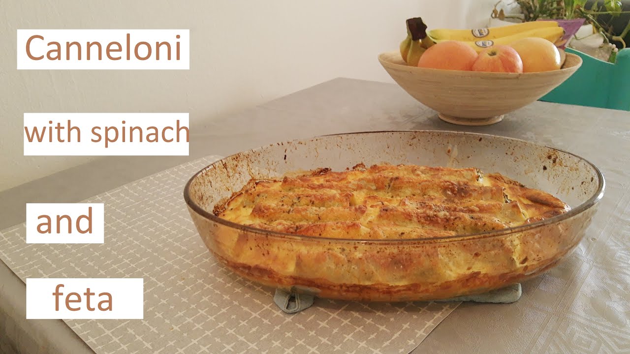 Cannelloni with spinach and feta | Kaneloni sa spanaćem i sirom - YouTube