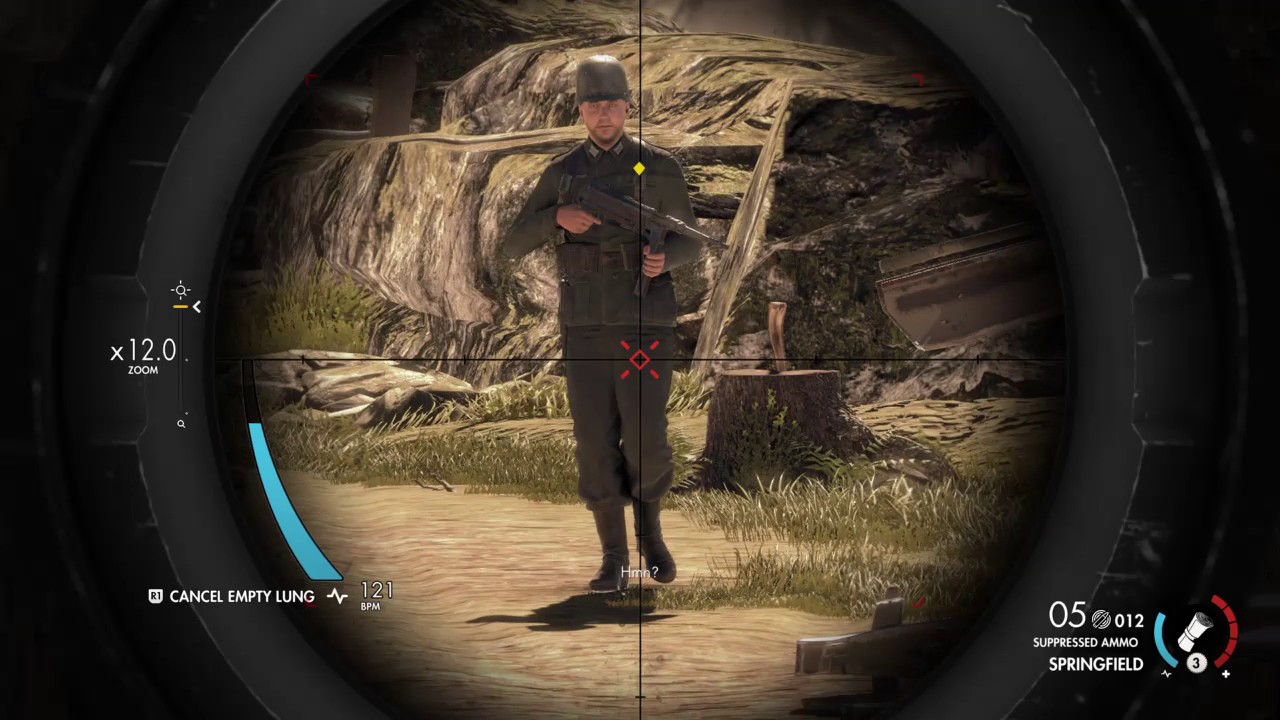 Sniper Elite 4 Testicle Shot To A Enemy Soldier While He Was Walking ...