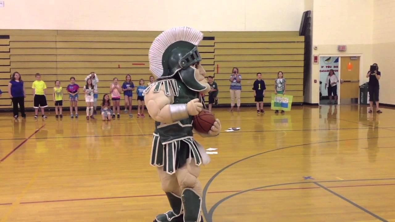 Sparty Visits Ryan Intermediate - YouTube