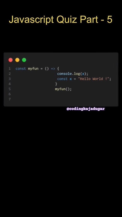 The ultimate challenge: Javascript Quiz part 5 #shorts #ytshorts # ...