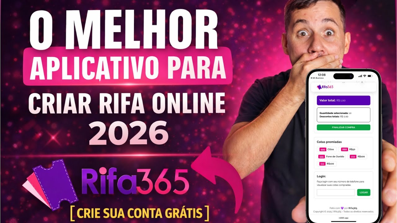 Melhor aplicativo para criar rifa online 2025 - YouTube