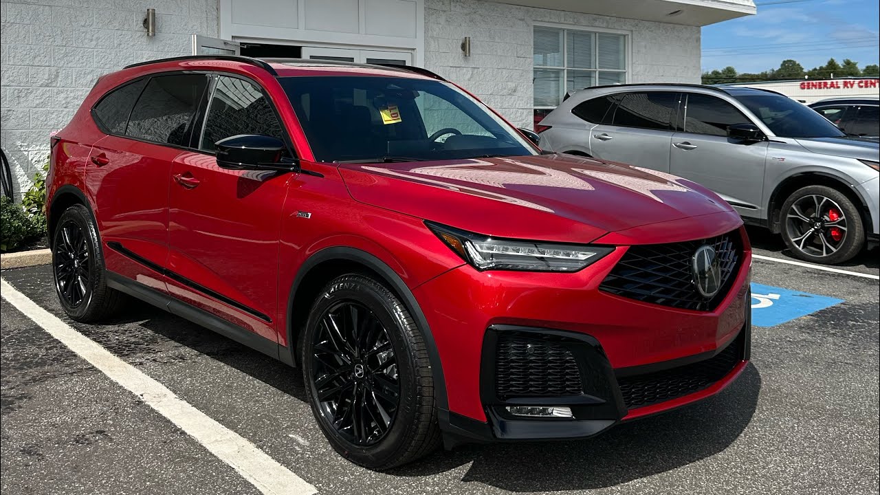 2026 Acura MDX Aspec Advanced SH AWD (Red in Black) #arkoforacura - YouTube