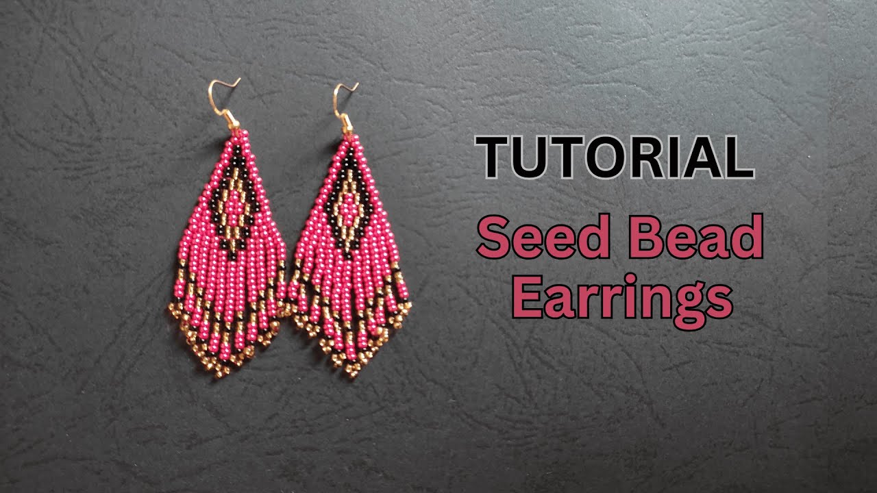 DIY Seed Bead Earrings with Fringes, Beading tutorial for Beaded ...