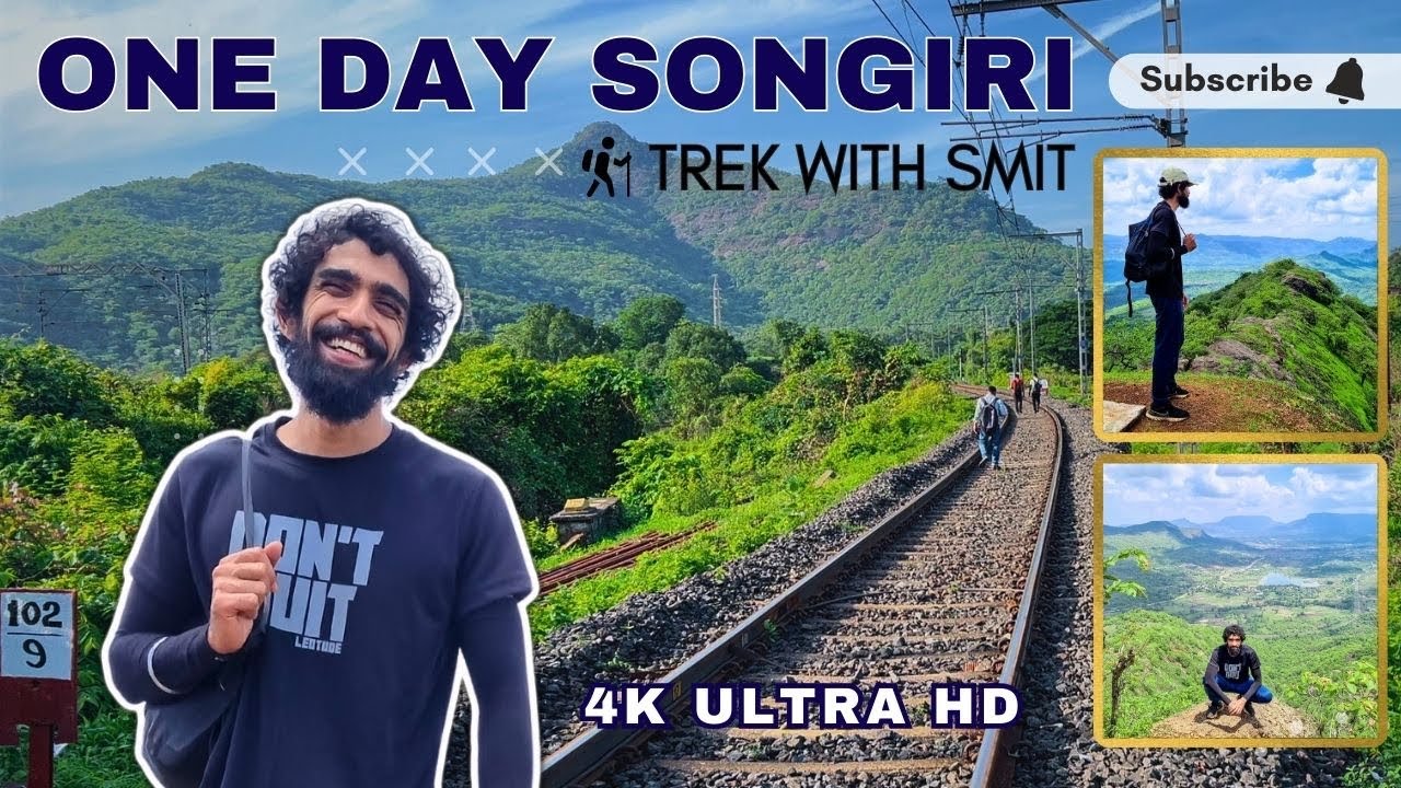 ⛰️ Songiri Fort Trek near Mumbai from Palasdari Station Karjat ...