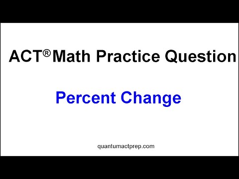 Percent change and area: ACT Math Practice Question - YouTube