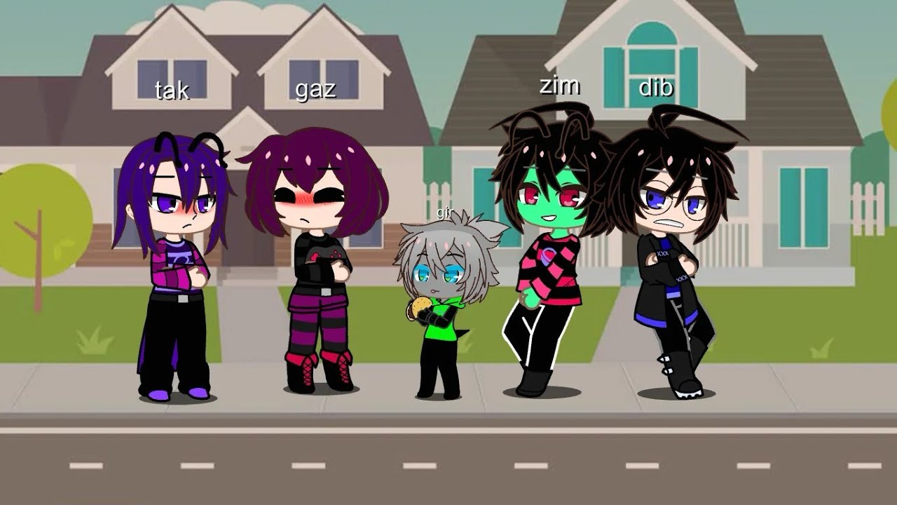 My Invader Zim Gacha Life Characters - YouTube