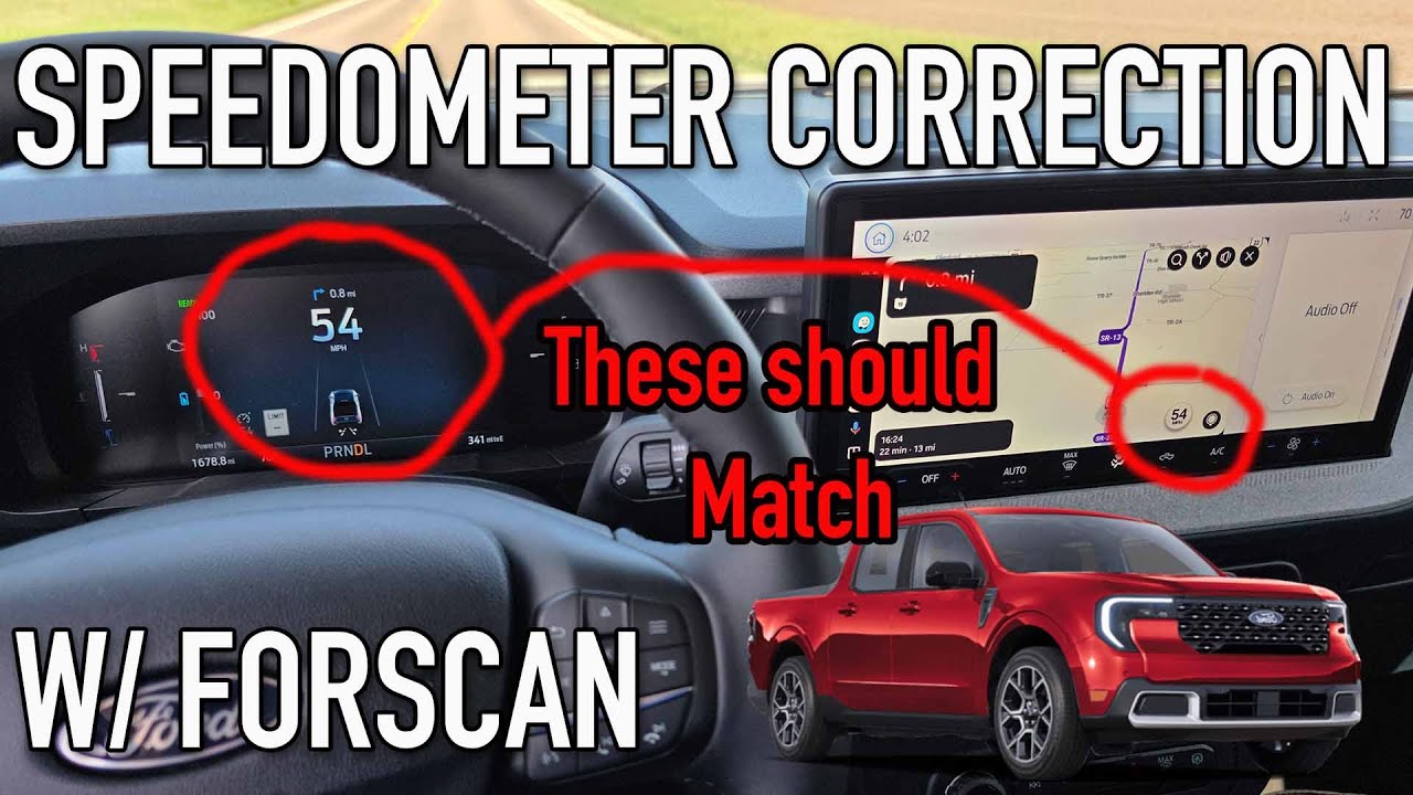 Ford Maverick Speedometer Correction With Forscan - YouTube