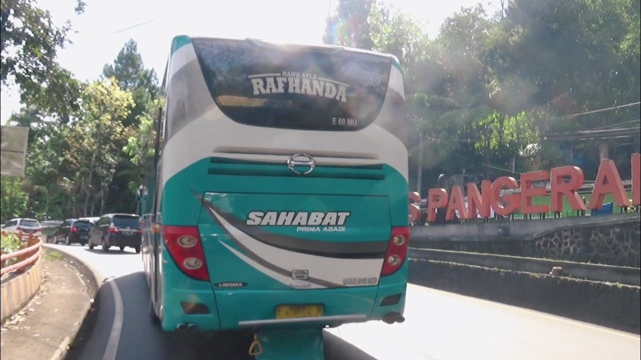 BUS SAHABAT PRIMA ABADI DI TIKUNGAN CADAS PANGERAN YANG TERKENAL PENUH ...