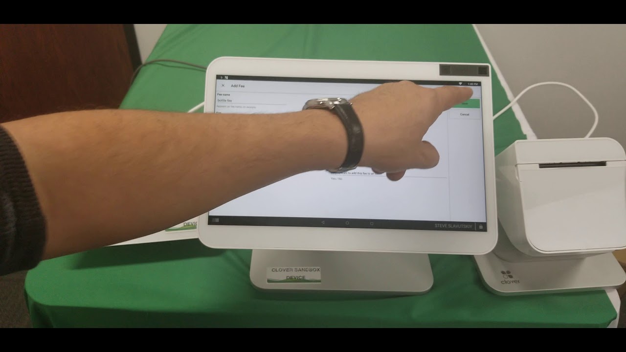 How to add Bottle surcharge fee in Clover - YouTube