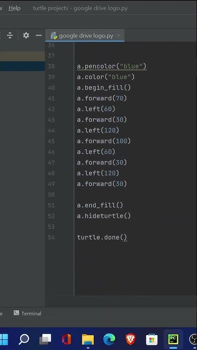Google drive logo using turtle python#shorts #subscribe - YouTube