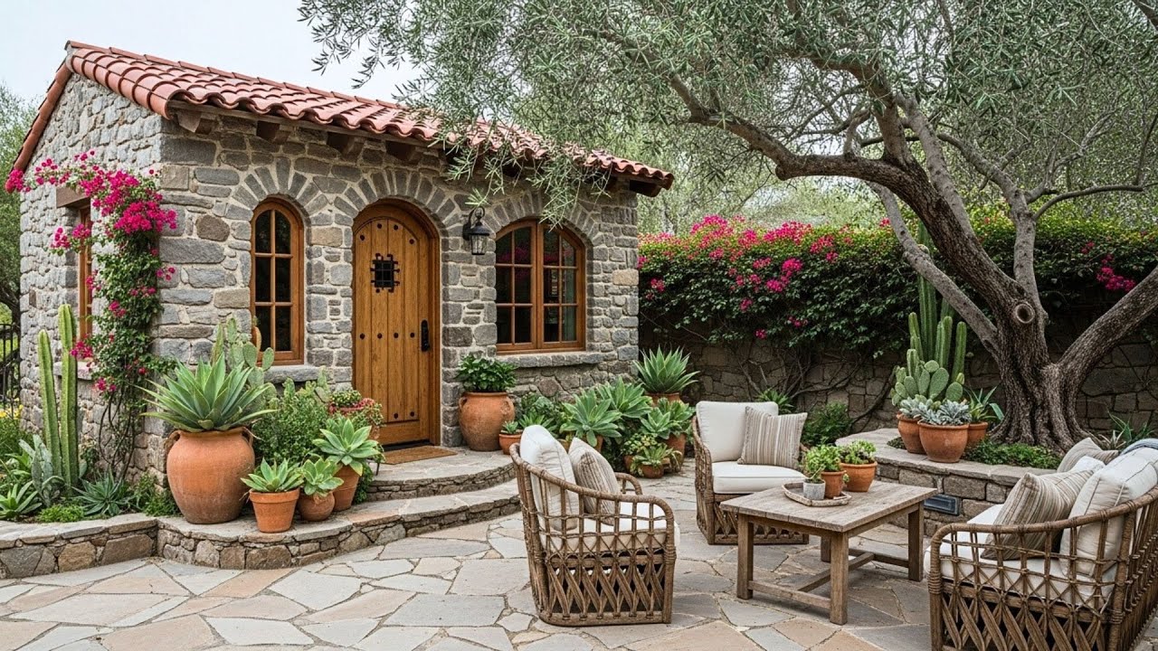 An Intimate Stone Tiny House Where Garden, Patio, And Home Feel ...