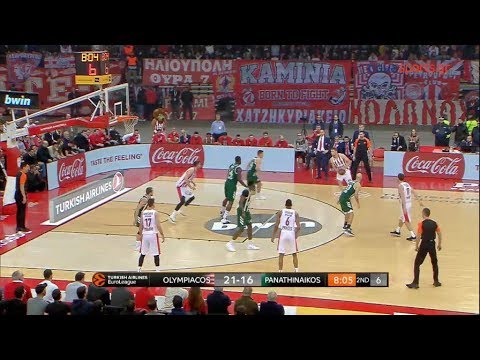 Ολυμπιακός - Παναθηναϊκός 79-65 Highlights Euroleague 16η αγ. {4.1.2019 ...