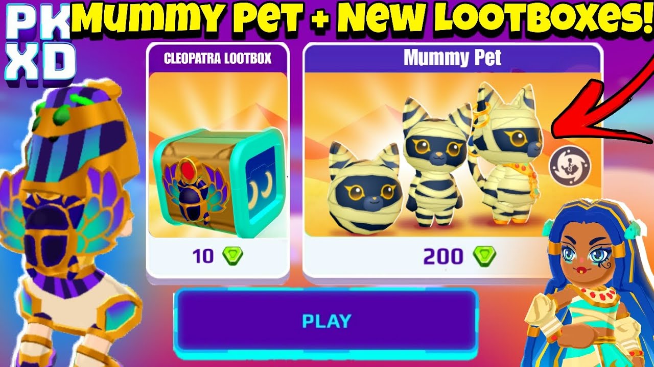 🌴New EGYPTIAN 🐫Pets and 🏜️LootBoxes in PKXD! 😱CLEOPATRA OUTFIT!! spoilers #pkxduniverse #pkxd ...