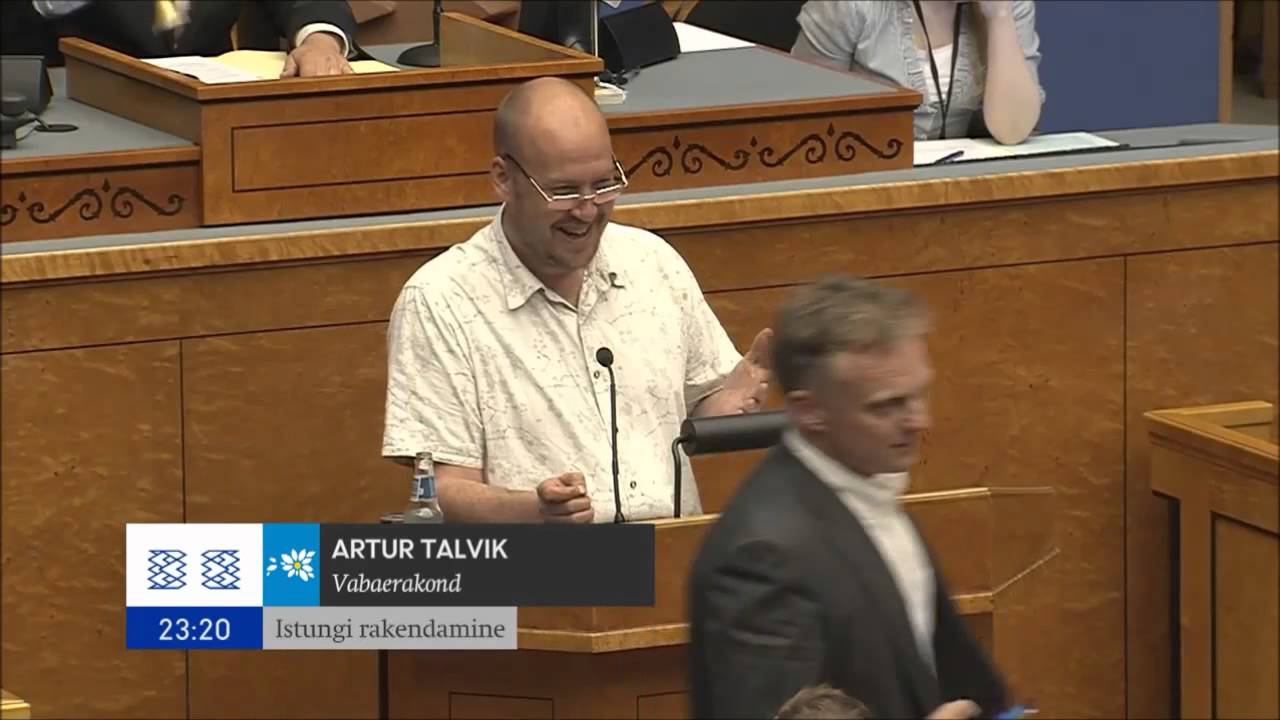 Artur Talvik öises riigikogus - YouTube