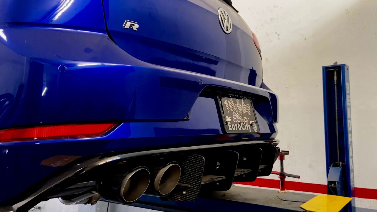 Golf R + full custom exhaust system + Sirrush Mufflers. @mofles ...