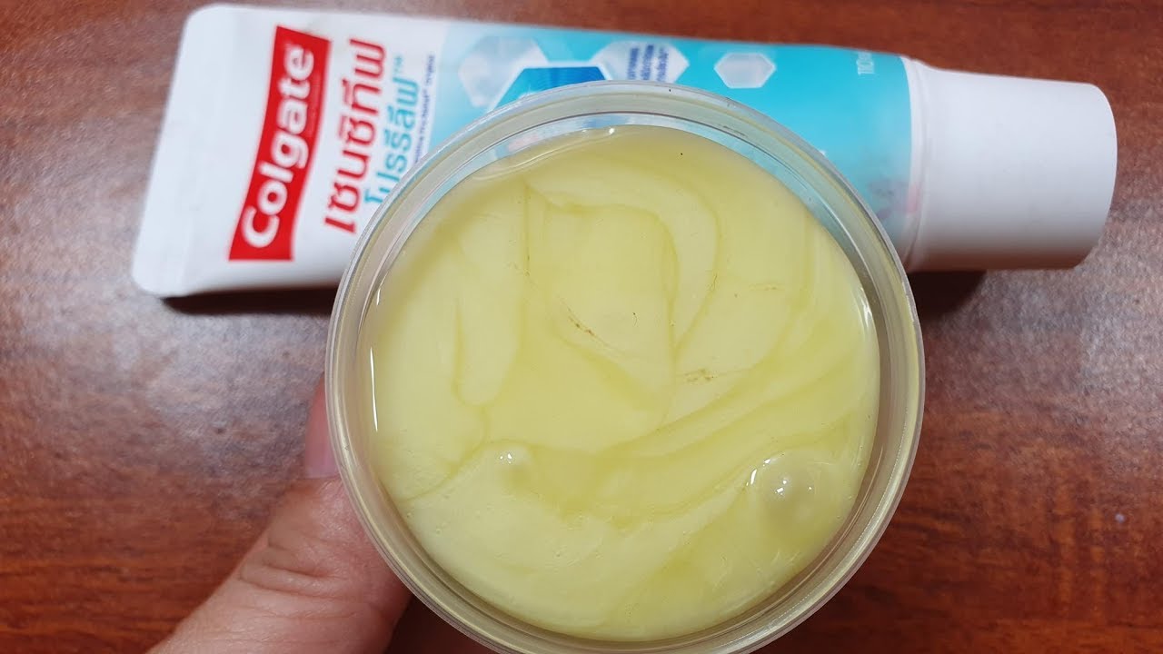 DIY Colgate Baking Soda Slime, How to make Colgate Slime - YouTube