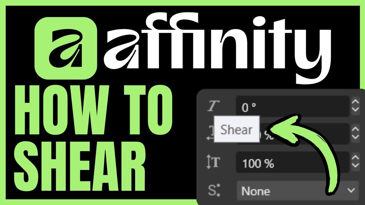 How To SHEAR In Affinity Designer (QUICK & EASY) 2026 - YouTube