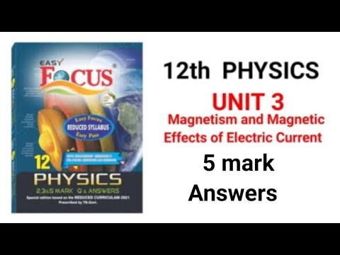12th Physics |Unit 3|5 mark questions and answers| FOCUS | - YouTube