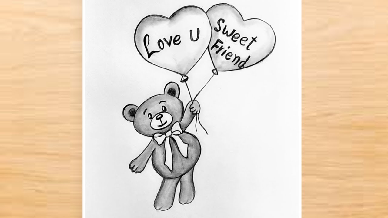 BFF Drawing Easy for Beginners/ Best Friends Drawing/ Friendship Day ...