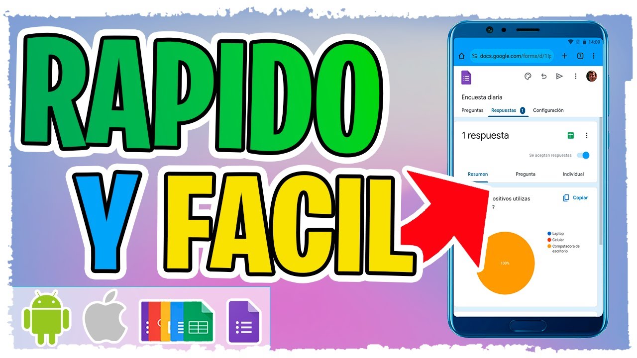 Como Hacer una Encuesta en Google Forms Desde el Celular - YouTube