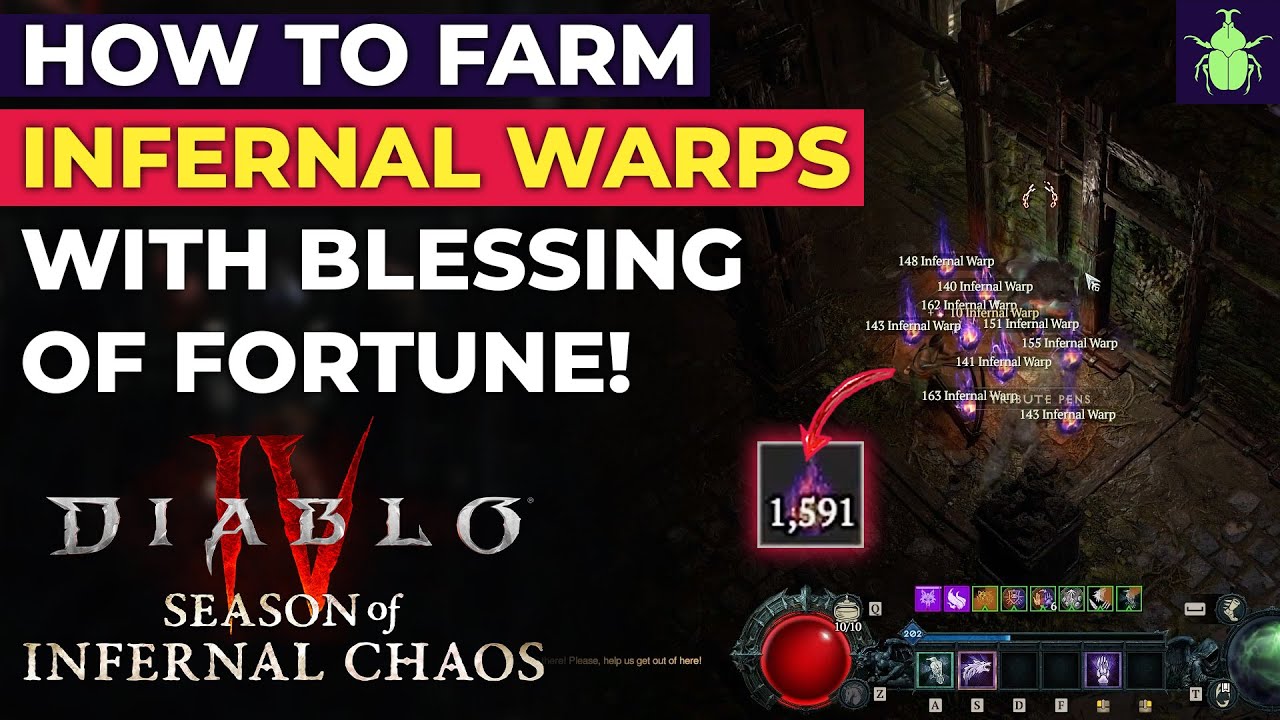Diablo 4: How to Farm Infernal Warps with Blessing of Fortune! - YouTube