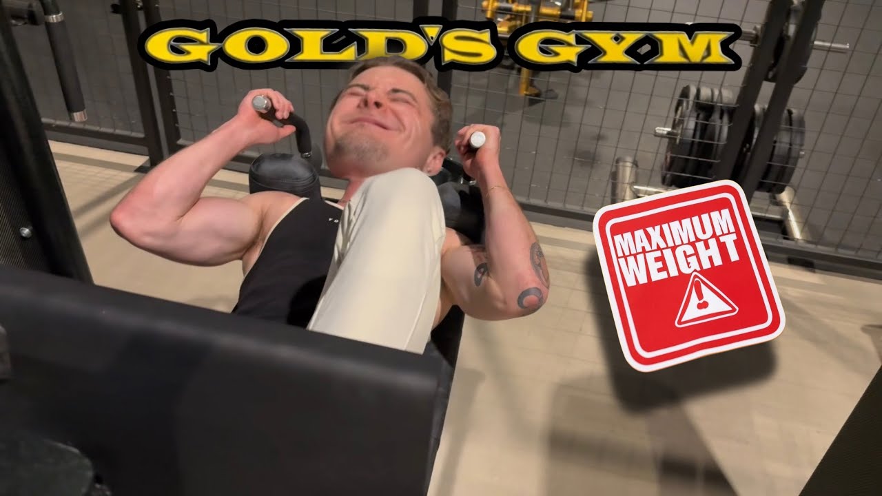 Maxing Out WEIRD Gym Equipment: Gold's Gym Pt. 1 - YouTube