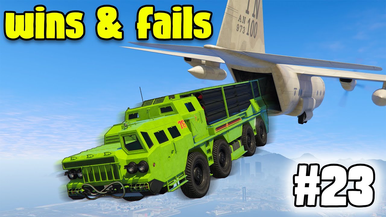 GTA 5 FUNNIEST Fail moments AND EPIC Win Moments in GTA 5 #23 - YouTube
