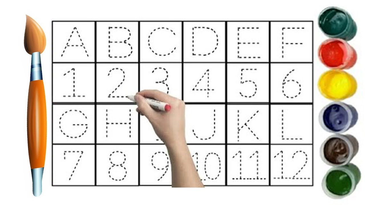 learn alphabet abcd. numbers and shapes a for Apple, b for ball abcd ...