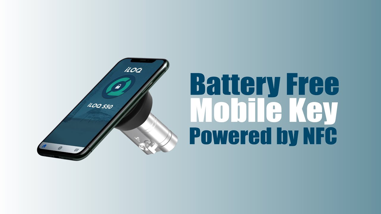 Battery Free, Mobile Key, Powered by NFC - iLOQ - YouTube
