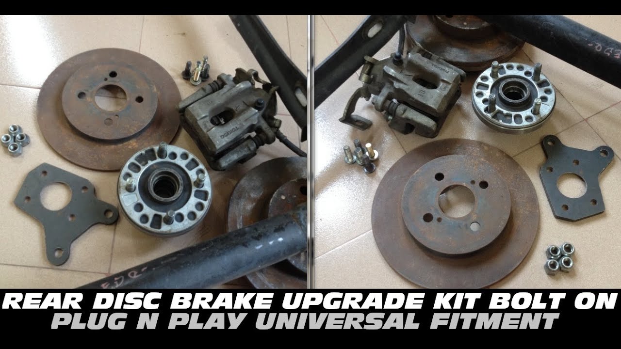 Drum to Rear Disc upgrade kit Parts Toyota Corolla AE90 AE101 AE100 ...