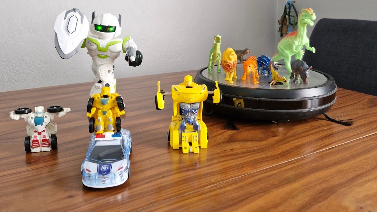 Robot Süpürge ve Arkadaşları Aslan,Kaplan,Dinozor,Gergedan Robotcuk ve ...