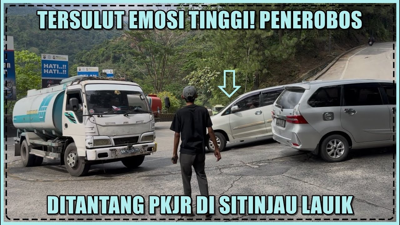 Tersulut Emosi Tinggi, Penerobos Ditantang PKJR di Sitinjau Lauik - YouTube