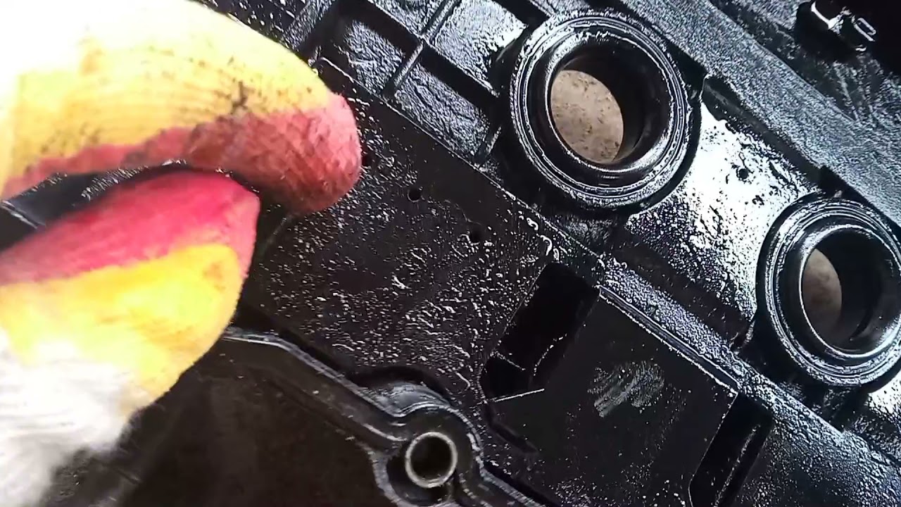 Замена прокладки крышки ГБЦ. Хендай акцент. - YouTube