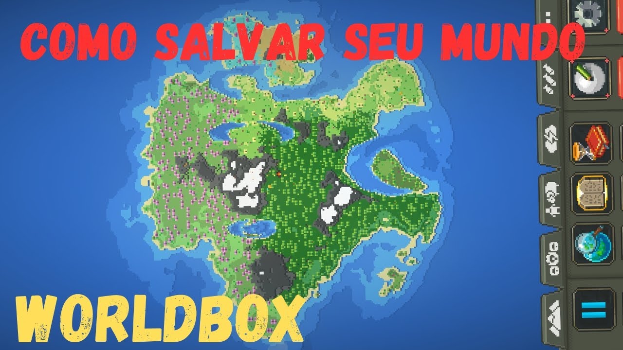 Tutorial de como salvar seu mundo no Worldbox, salve seu mundo Worldbox sandbox god sim - YouTube