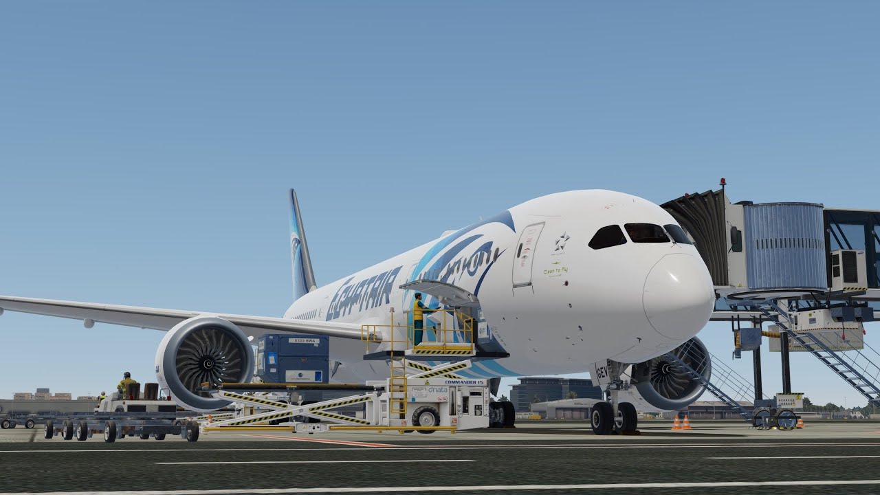 P3D5 Live - MSR 913 OMDB to HECA Real World Egyptair Ops in the Boeing ...